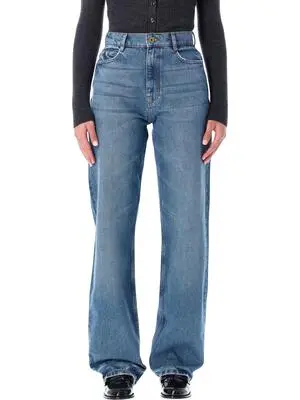 SESSUN Straight Leg Jeans - Stone Blue