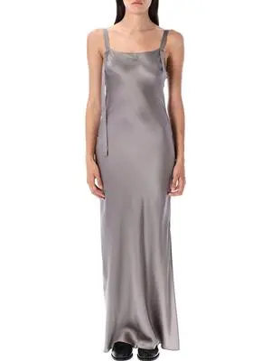 THE GARMENT Silk Satin Catania Dress - Smoke Grey