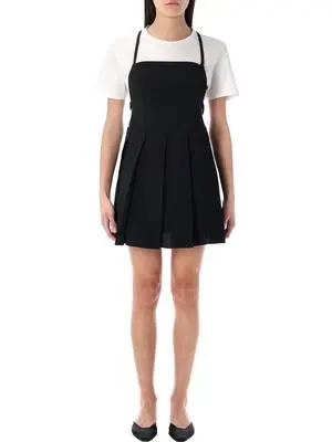 LOW CLASSIC Pleated Mini Dress - Black