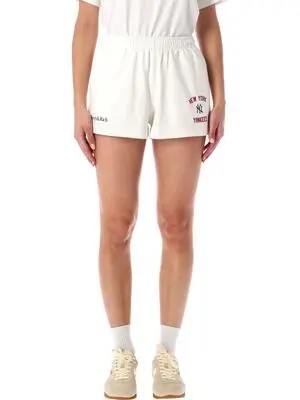 SPORTY & RICH Thigh Length Shorts - White