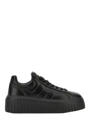 Hogan H-stripes Sneakers - Black