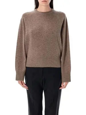 Remain Birger Christensen Bat Sleeve Crewneck Sweater - Walnut