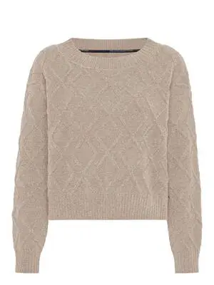 RRD Knit Round Neck Pullover - Beige