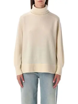 American Vintage Pullover Turtleneck Sweater - Nature Nude