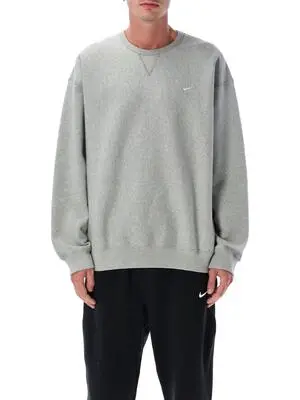 Nike Solo Swoosh Sweatshirt - Dk Grey Heather