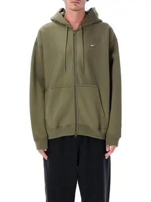 Nike Solo Swoosh Full-zip Hoodie - Medium Olive