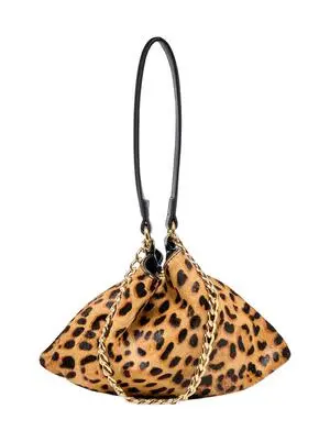 Dolce Vita Jagger Animal Print Calf Hair Shoulder Bag - Leopard