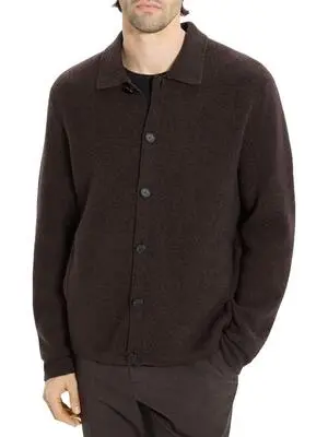 Theory Cashmere Cameron Cardigan - Brownwood Melange