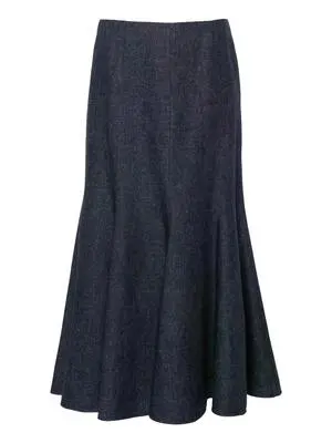 Gabriela Hearst Amy Midi Skirt - Blue