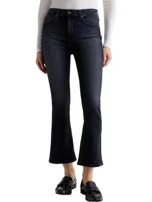 Ag Farrah Mid-rise Crop Bootcut Jeans - Glitch