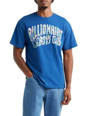 BILLIONAIRE BOYS CLUB Curve Mix Graphic T-shirt - Navy Peony