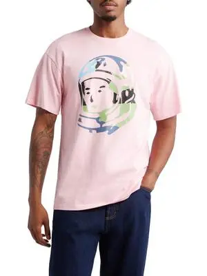 BILLIONAIRE BOYS CLUB Helmet Graphic T-shirt - Candy Pink