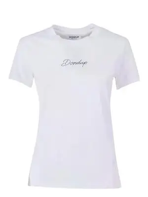DONDUP Embroidered Crew-neck T-shirt - White