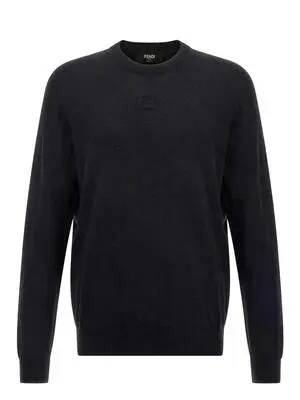 Fendi Embossed Ff Sweater - Grey