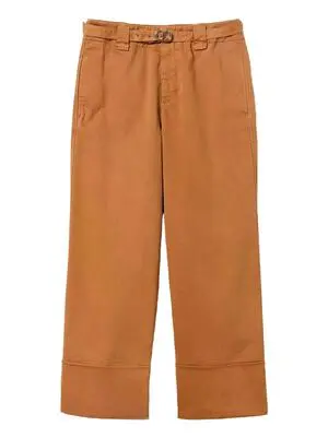 TWINSET Belted Cuffed Trousers - Orange