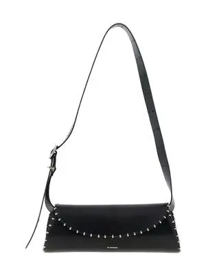 JIL SANDER Small Cannolo Shoulder Bag - Black