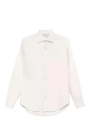 Eleventy Long-sleeve Button-down Shirt - Neutrals