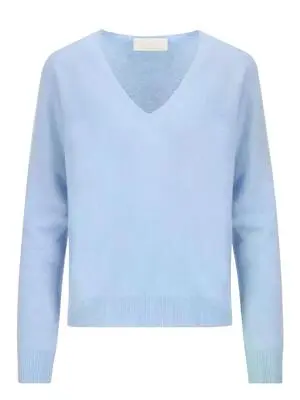 VANISÈ V-neck Cashmere Sweater - Blue