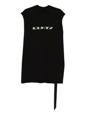 Rick Owens Graphic-print Sleeveless T-shirt - Black