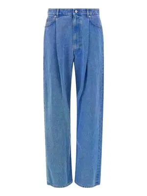 Marni Pleat-front Denim Jeans - Blue