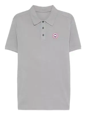 Canada Goose Beckley Logo-patch Polo Shirt - Grey