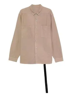 Rick Owens Patch-pocket Cotton Shirt - Neutrals