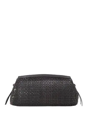 Staud Maude Soft Clutch - Espresso Woven
