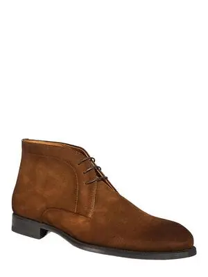 Magnanni Harvey Lace-up Chukka Boots - Cognac