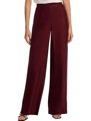 JASON WU Crinkled Satin Trousers - Medjool