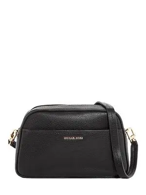 Michael Kors Jet Set Camera Leather Crossbody Bag - Black