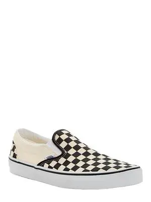VANS Classic Slip-on Sneakers - Black White Checker