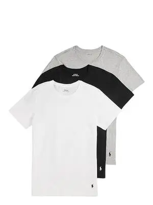 Polo Ralph Lauren Slim Fit Crewneck Undershirt, Pack Of 3 - Multi