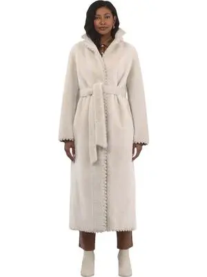 GORSKI Reversible Shearling Lamb Long Coat