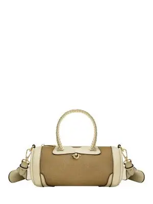 True Religion Quede Mini Duffel Crossbody Bag - Taupe