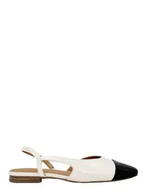 AMIE RAFA Lyon Slingback Flats Bone