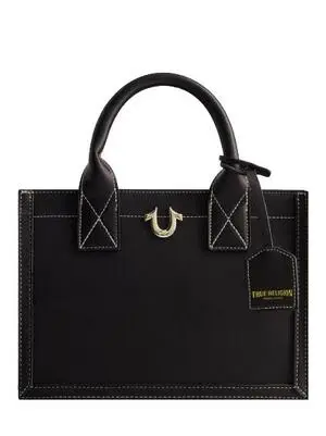 True Religion Modern Edge Suede Tote - Black
