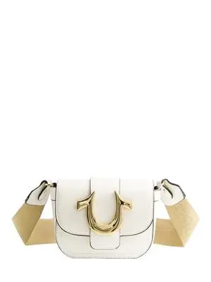 True Religion Mini Flap Crossbody - White