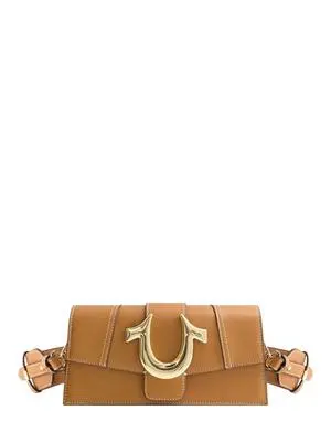 True Religion Horseshoe Small Flap Bag - Cognac