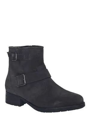 Josef Seibel Leather Moto Bootie - Titan