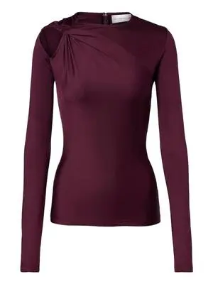 Victoria Beckham Twist Armhole Top - Red