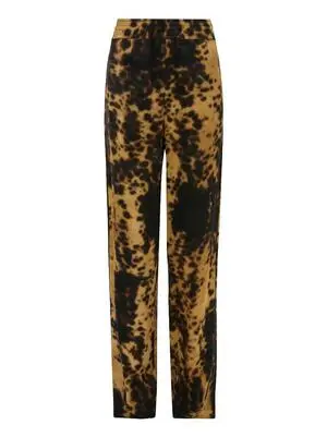 Victoria Beckham Printed Viscose Trousers - Multi