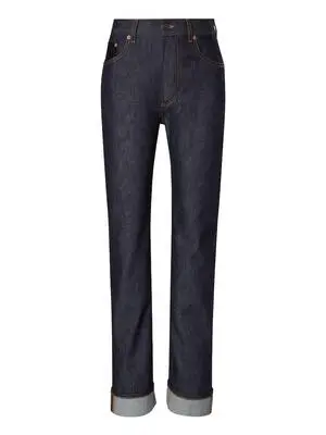 Bottega Veneta Intrecciato Straight Jeans - Blue