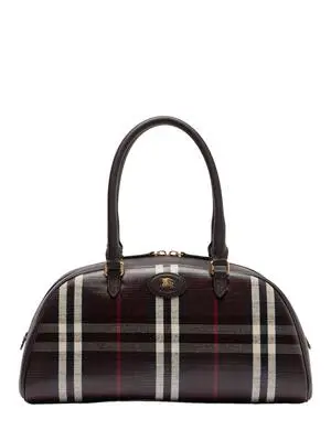 BURBERRY Highlands Coated Jacquard Tote Bag