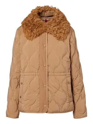 Moncler Quintin Quilted Down Jacket And Vest Set - Beige