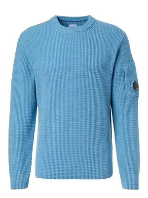 C.P. COMPANY Ribbed-knit Wool-blend Sweater - Blue