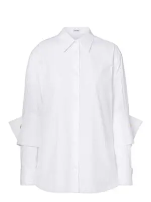 Loewe Layered Cotton Poplin Shirt - White