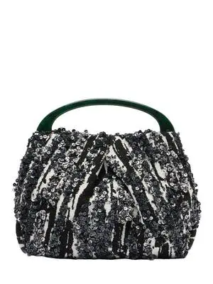 Dries Van Noten Sequined Jacquard Tote Bag - Black