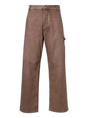 Bottega Veneta Mid-rise Cargo Jeans - Brown