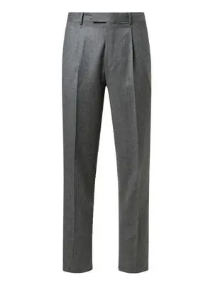 Zegna ZEGNA Wool Flannel Straight Pants Grey