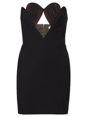 NENSI DOJAKA Cutout Strapless Mini Dress - Black